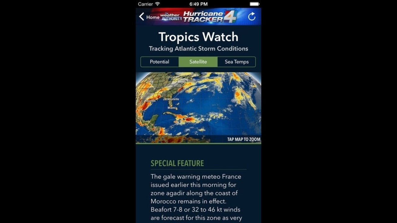 Keeping ahead of storm with News4Jax's Hurricane Tracker app
